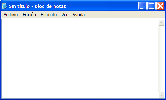 Notepad de Windows